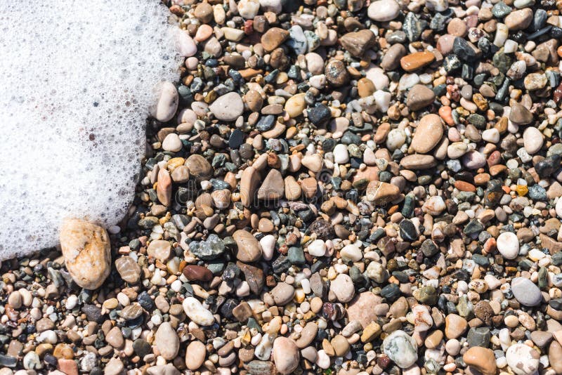 Sea Stones Background Pattern and Sea Foam Stock Photo - Image of rocks ...