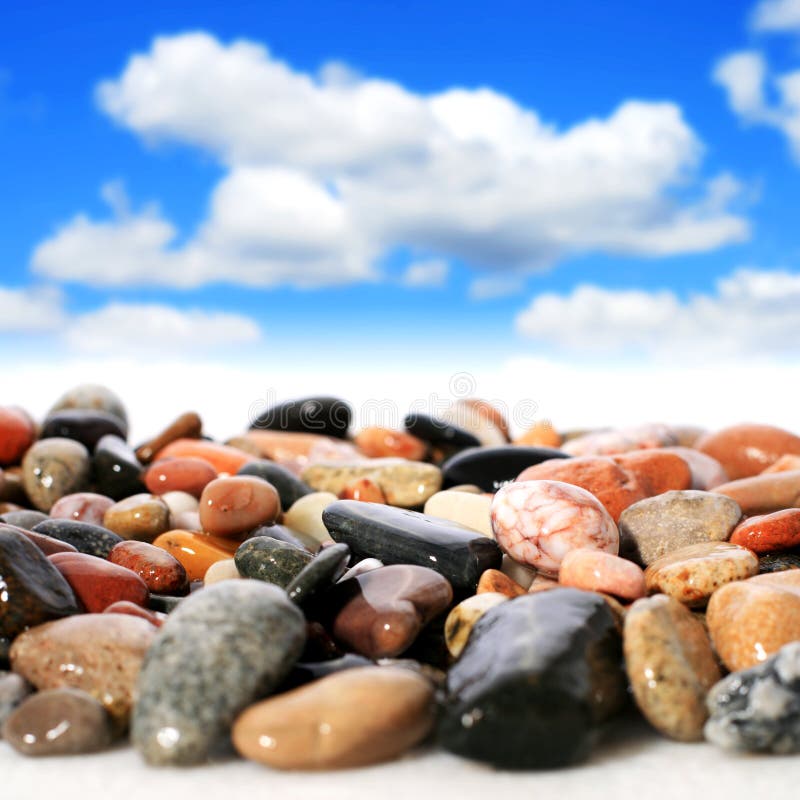Sea stones. stock photo. Image of reflection, copyspace - 31538374