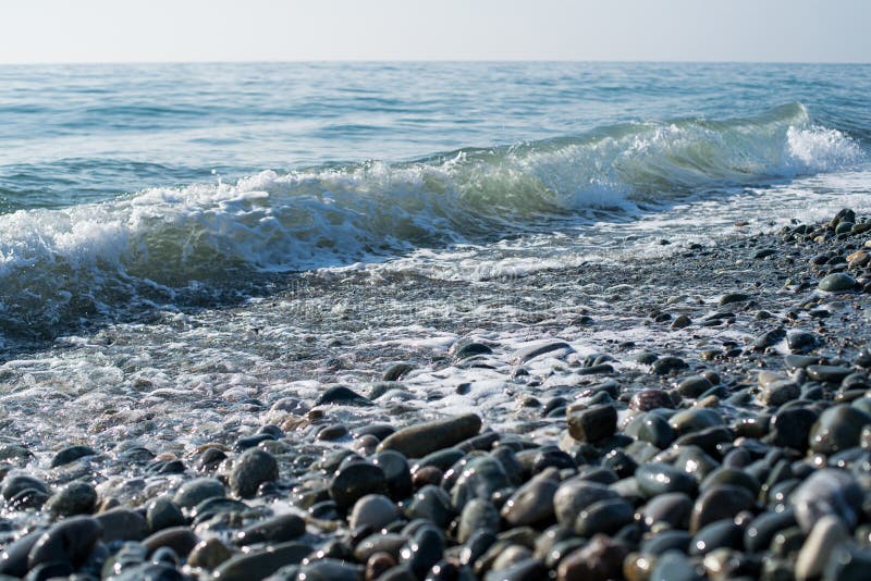 Sea stones shore stock photo. Image of closeup, beauty - 104243566