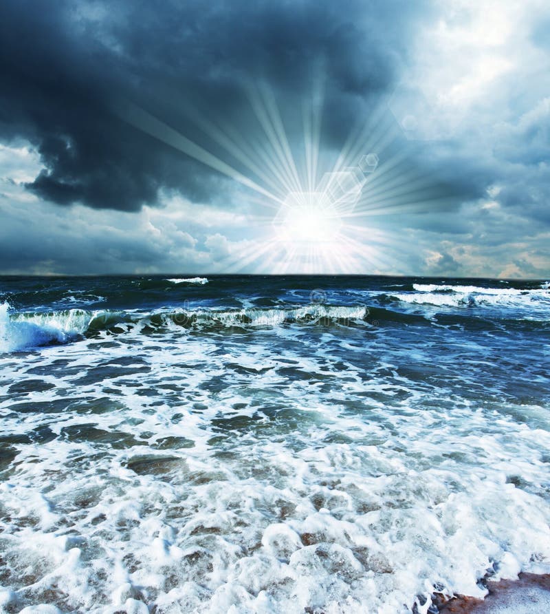 Parted Seas stock photo. Image of pass, wave, surreal - 30365582