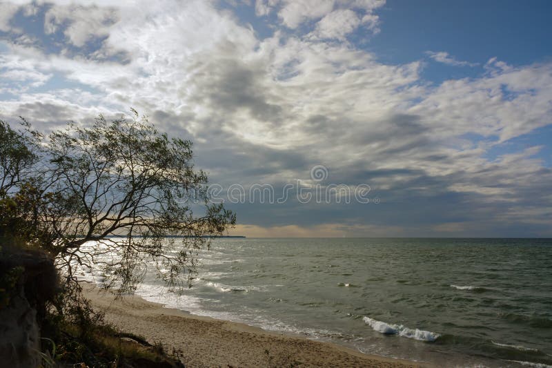 Sea Storm, the Autumn Sea, the Huge Waves of the Sea Stock Photo ...