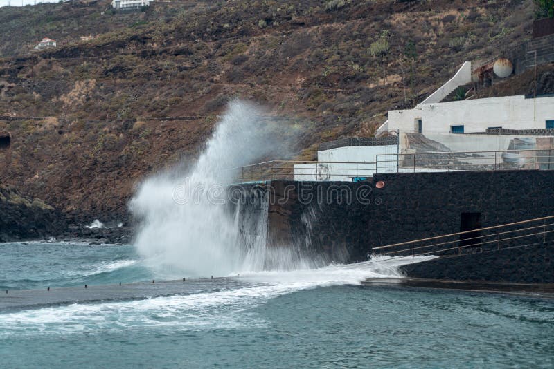 Sea Storm Impact on the Shore Stock Image - Image of love, wonderful ...