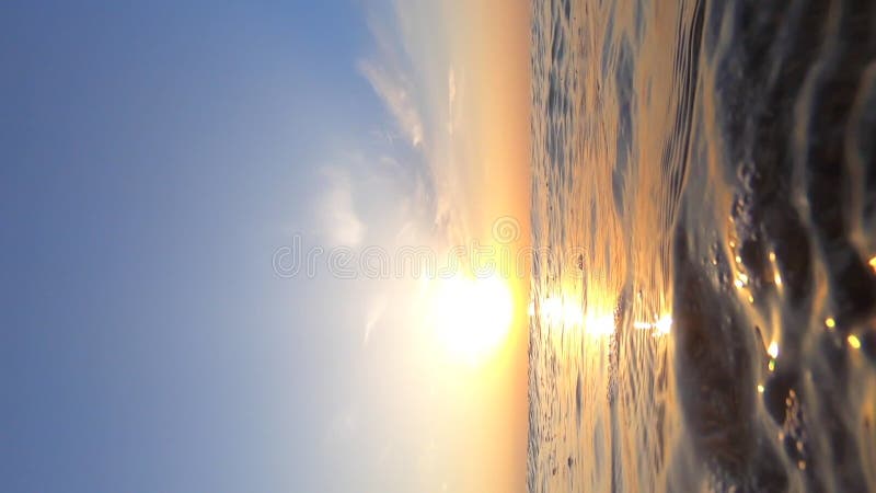 Sea and Sun. Sea Water Surface Ripple Waves and Sunny Path. Shining Sun ...