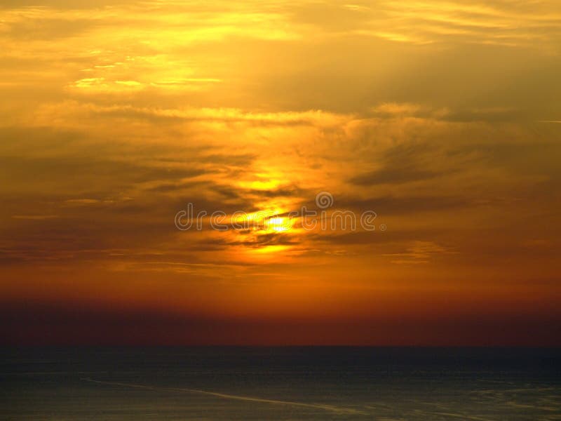Sea sundown stock image. Image of landscape, setting, infinite - 3179703