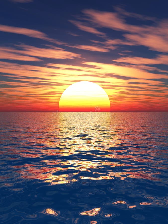 Sea Sunset Picture. Image: 5229335