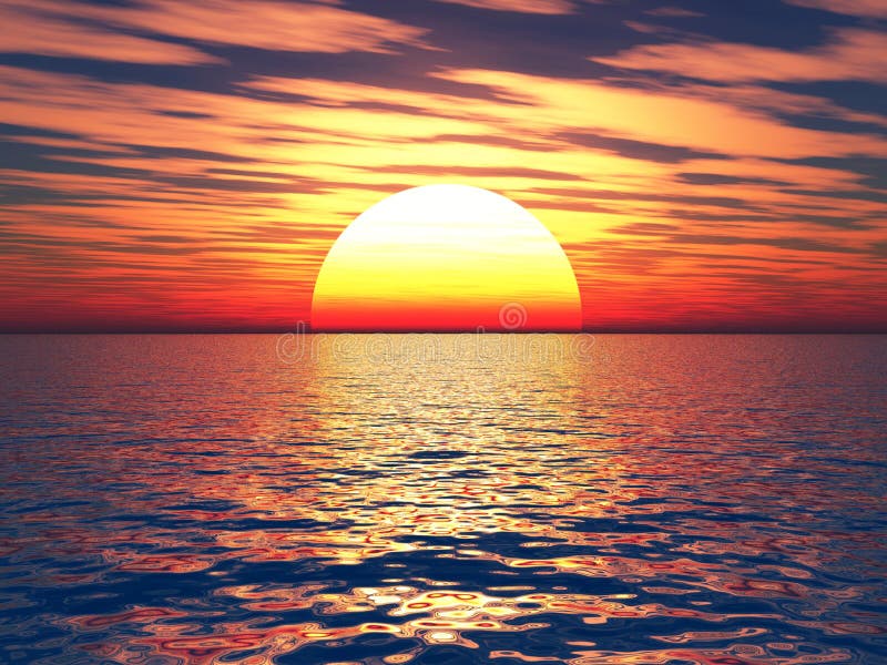 Sea Sunset Picture. Image: 5278795
