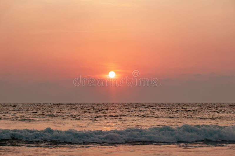 Sea sunset stock photo. Image of ocean, sundown, colours - 277436806