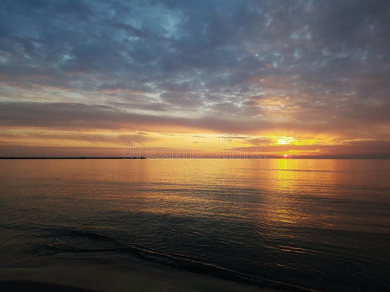 Sea sunset stock photo. Image of wonderful, sunset - 114711308