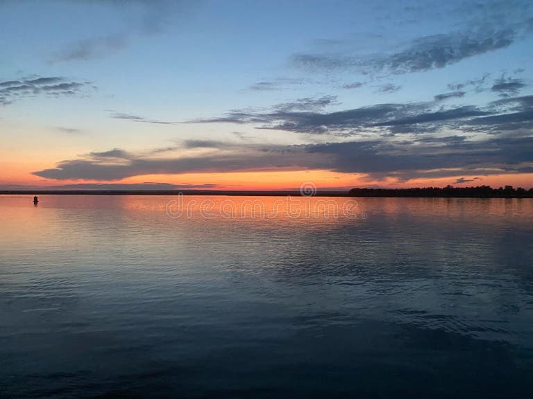 The Sea, the Sunset and Nothing Else Stock Image - Image of ocean, dawn ...