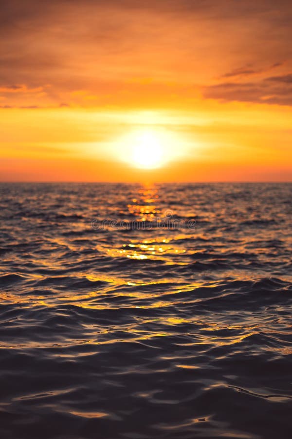 Sea Sunset and Ocean Ripples Waves As Water Texture Background Stock ...
