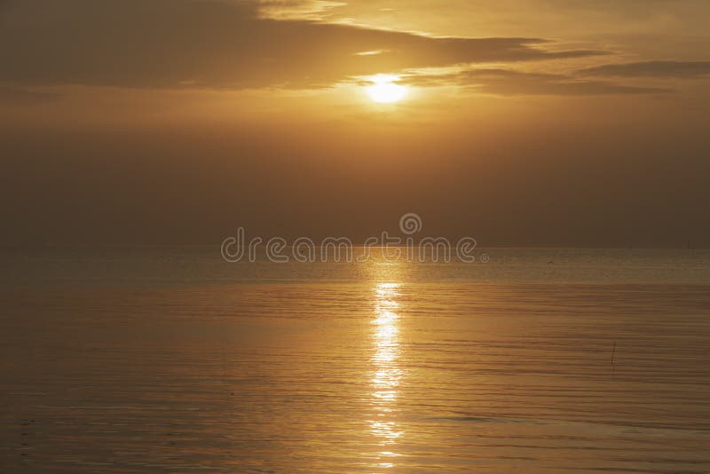 Sea and sunset time stock image. Image of beach, nature - 132340125