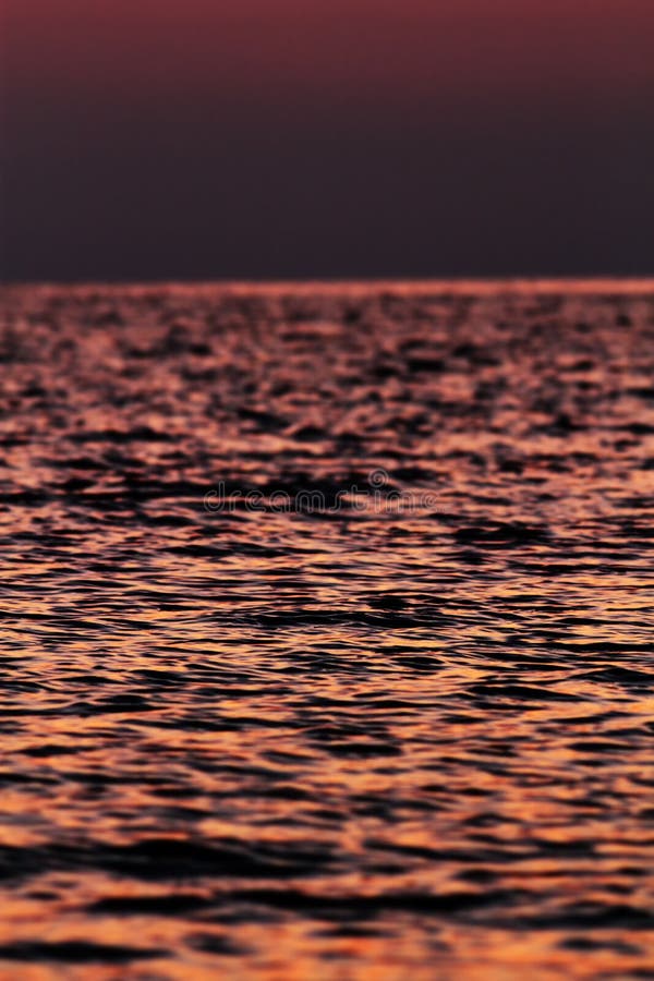 Sea after sunset. stock photo. Image of night, ocean - 30334912