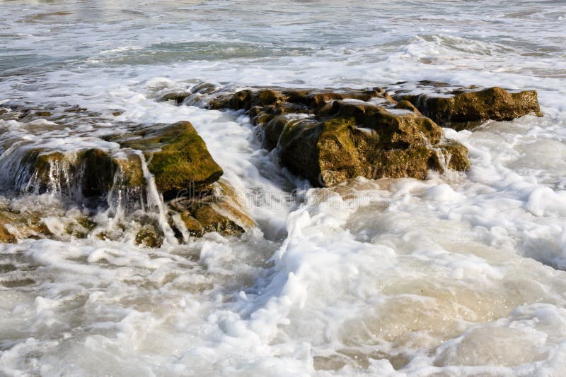 Sea Surf and Spray on the Beach Stock Image - Image of outdoor, beach ...