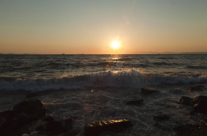 Sea surf stock photo. Image of summer, beach, dawn, seascape - 46389944