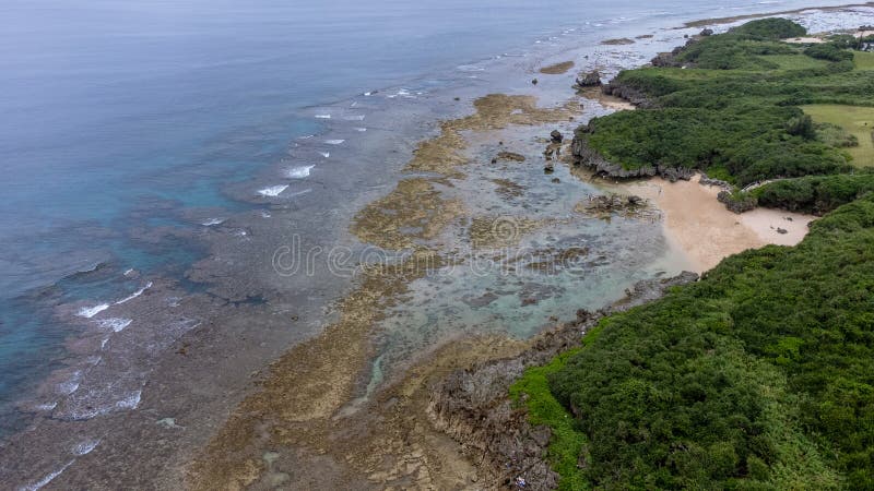 Sea Surface in Okinawa with Clear Water and Rock from Anger View by ...