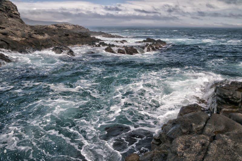 Sea in tempest on rocks stock image. Image of danger - 35699315