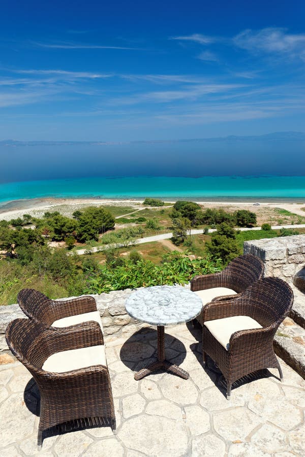 Sea terrace stock image. Image of scenery, tourism, relaxation - 15457773