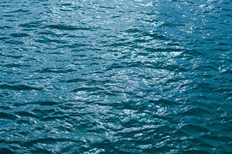 Sea Texture. View of Ocean Waves. Blue Water Background. Blue Ocean ...