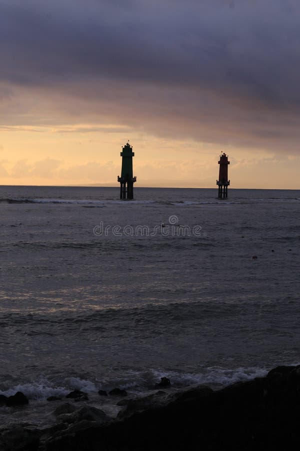 The sea tower is standing stock photo. Image of morning - 287708026