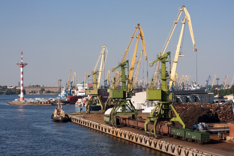 Sea trading port stock photo. Image of export, harbour - 15185908