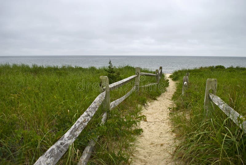Sea Trail stock photo. Image of trail, seascape, massachusetts - 22960234