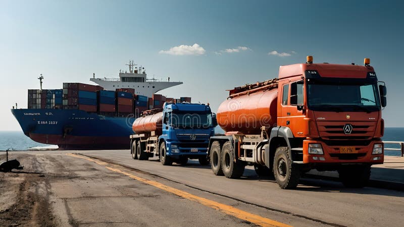 Sea Transportation of Goods. Stock Photo - Image of export, commerce ...
