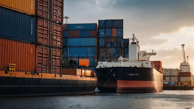Sea Transportation of Goods. Stock Photo - Image of bulk, goods: 330198836