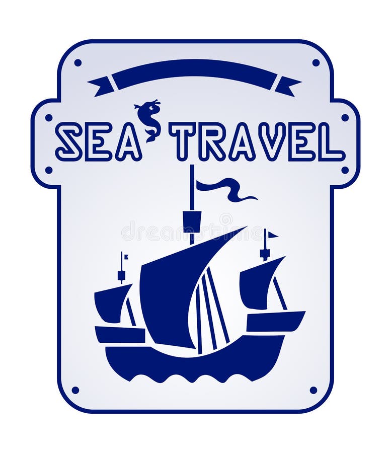 Sea travel stock vector. Illustration of sport, transportation - 52609233