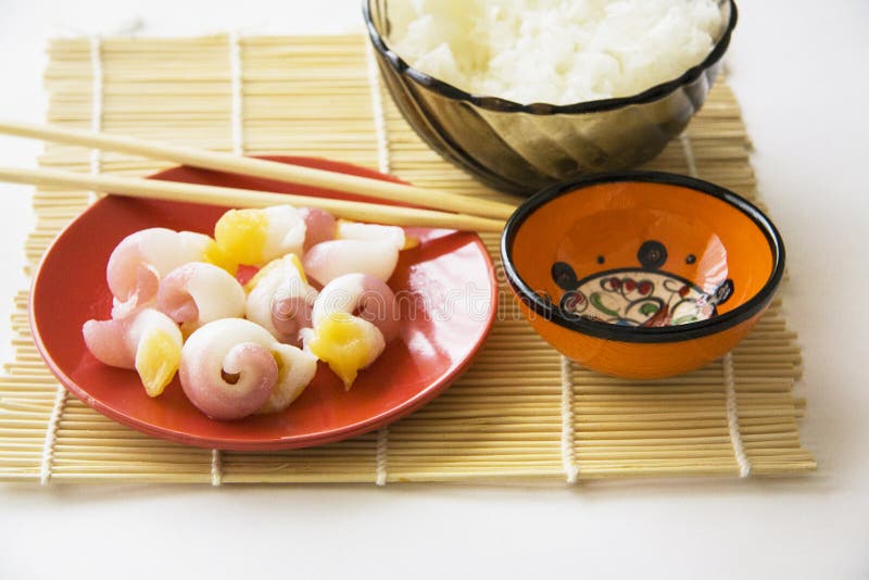 Sea trepangs stock image. Image of dining, kimchee, chili - 56779189