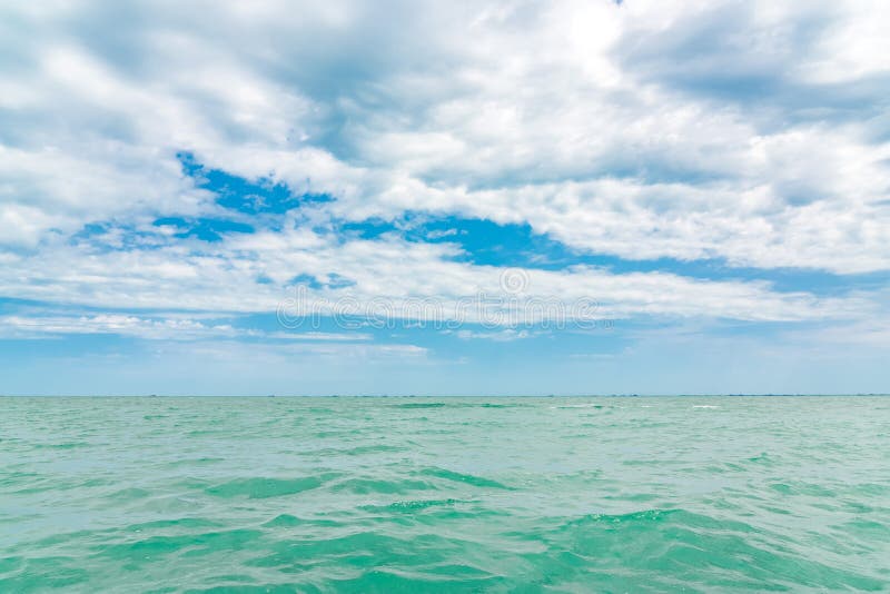 Sea with Turquoise Water and Blue Sky Stock Photo - Image of turquoise ...