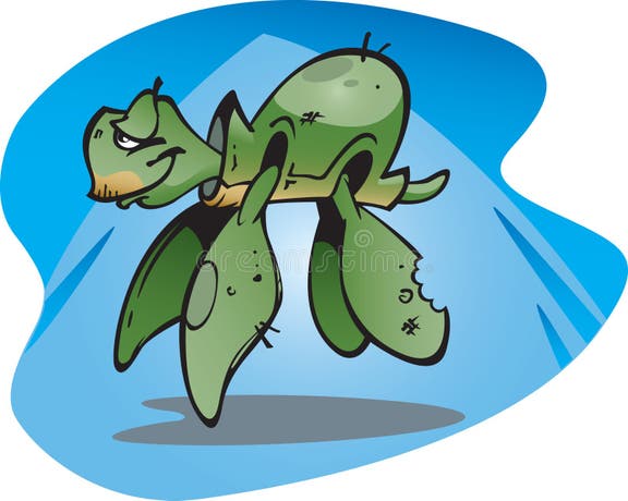 Sea Turtle stock vector. Illustration of chill, cartoon - 19016227