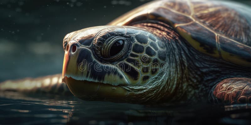 Sea turtle, animals stock illustration. Illustration of nature - 275094650