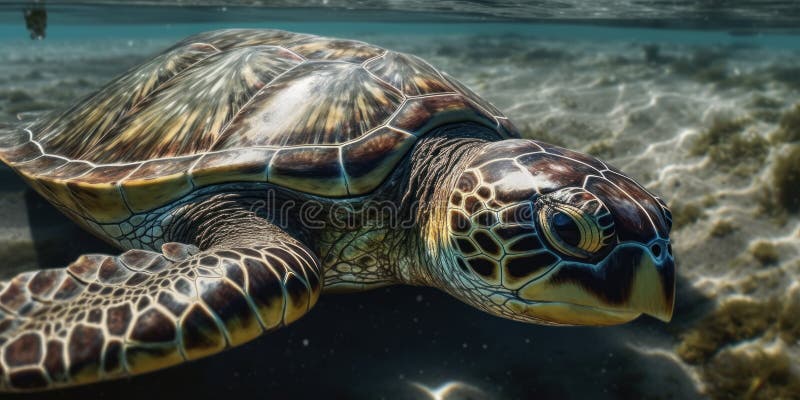 Sea turtle, animals stock illustration. Illustration of aquatic - 275094666