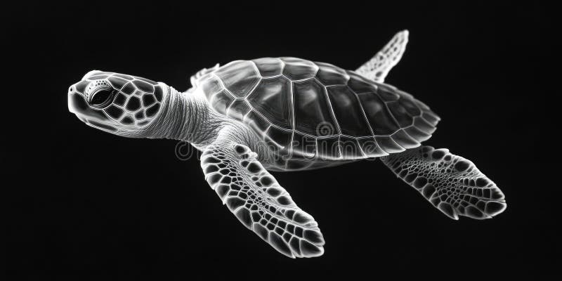 Sea Turtle Silhouette stock photo. Image of shell, shore - 388504292