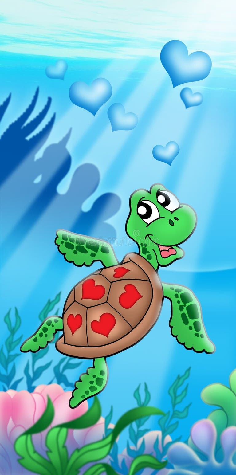 Turtle Heart Cartoon Stock Illustrations – 598 Turtle Heart Cartoon ...