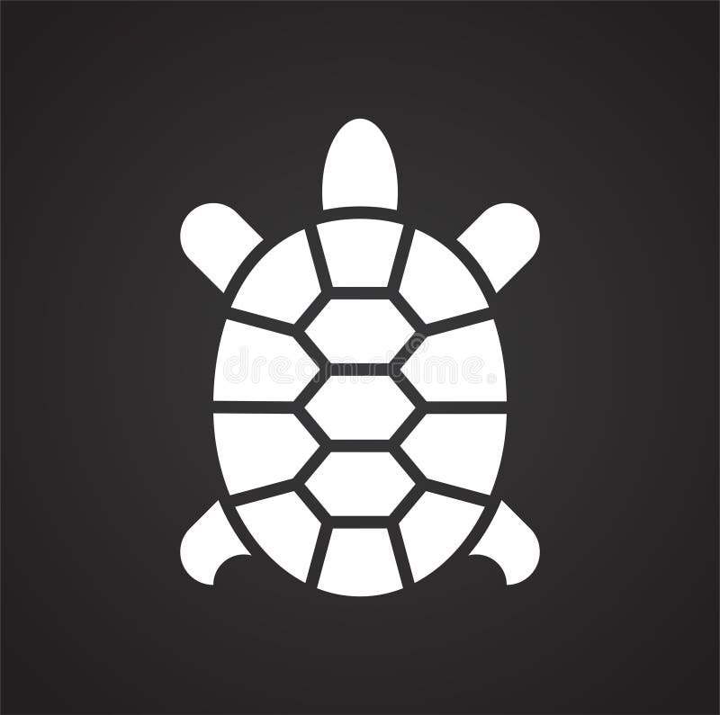 Sea Turtle Icon on Background for Graphic and Web Design. Simple ...