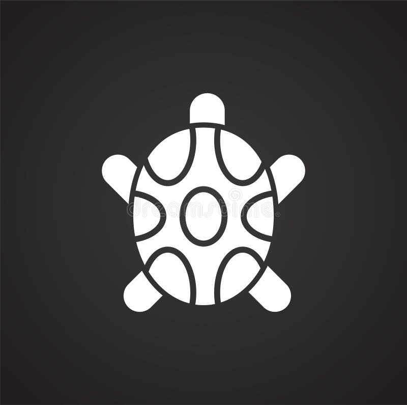Sea Turtle Icon on Background for Graphic and Web Design. Simple ...