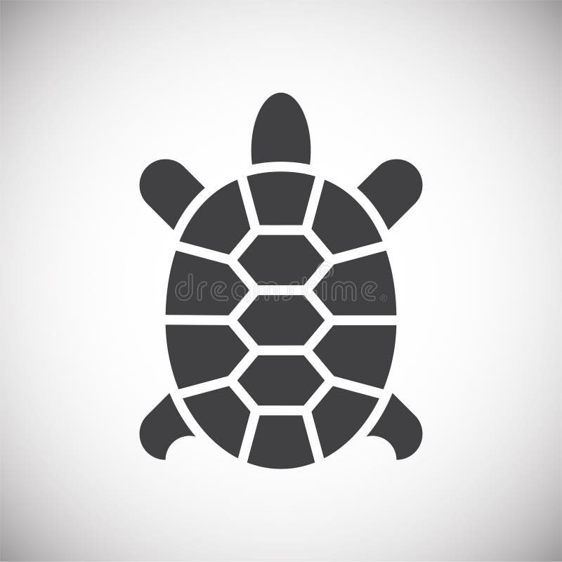 Sea Turtle Icon on Background for Graphic and Web Design. Simple ...