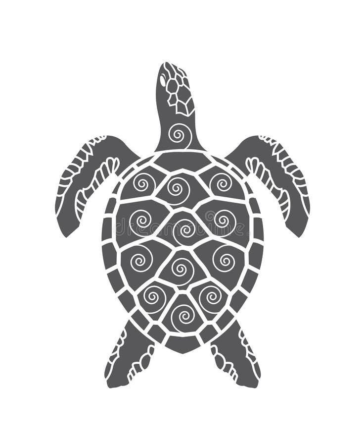 Sea turtle icon stock vector. Illustration of white, amphibian - 94657540