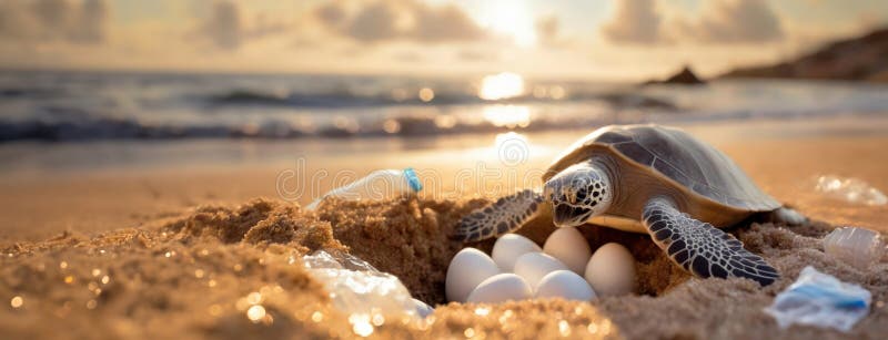 Turtle Eggs In The Sand