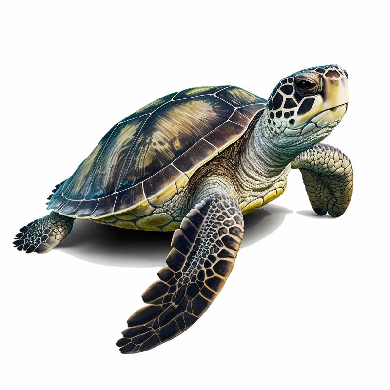 Realistic Sea Turtle Illustration Stock Illustrations – 289 Realistic ...
