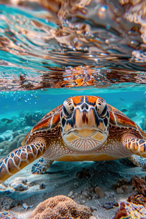 Turtle Under Water in Congaree National Park, South Carolina Stock ...