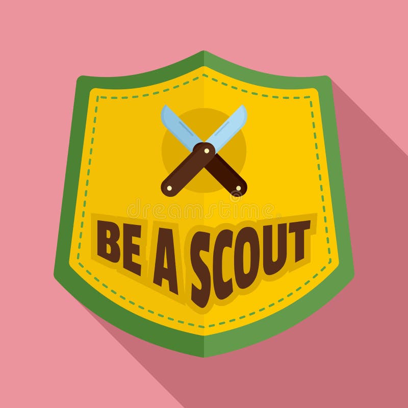 Sea Un Logotipo Del Explorador, Estilo Plano Stock de ilustración ...