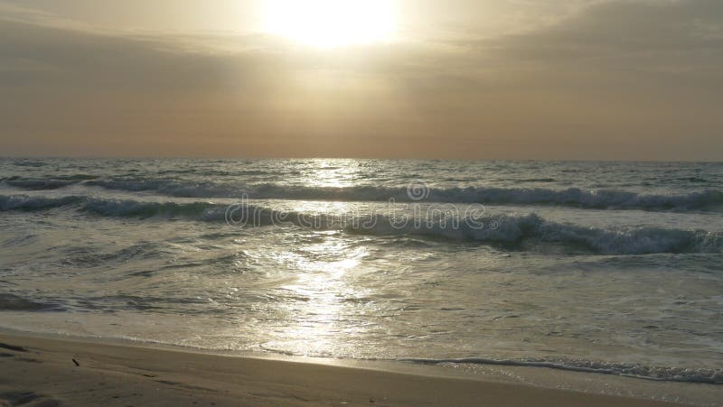 The Sea Under the Rising Sun Stock Image - Image of calm, golden: 96566189