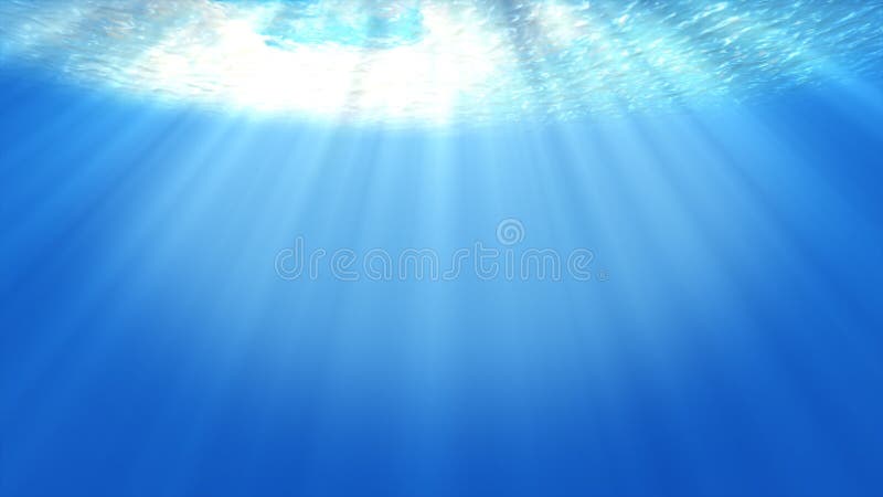 Sea Underwater Light Beautiful Veil Of Sunlight Ocean Waves Underwater