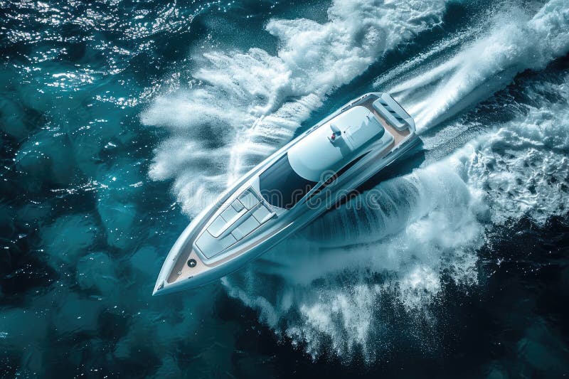 Sea Unmanned Boat. High -speed, Sea Drone Stock Image - Image of ...