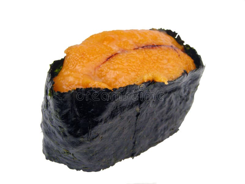 Sea urchin roe sushi stock image. Image of japan, japanese - 1103663