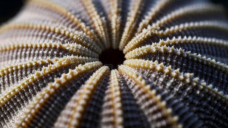 Sea Urchin Shell - Patterns in Nature Stock Illustration - Illustration ...