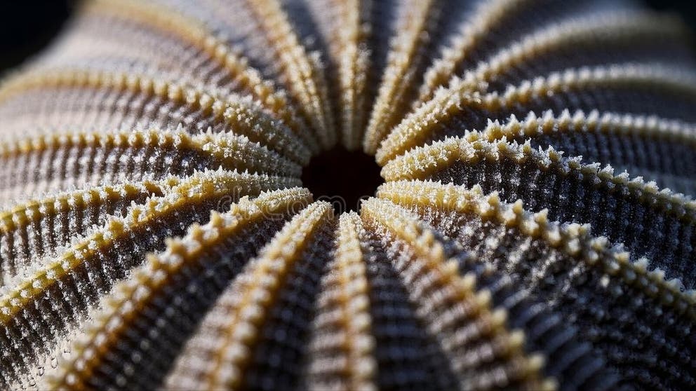 Sea Urchin Shell - Patterns in Nature Stock Illustration - Illustration ...