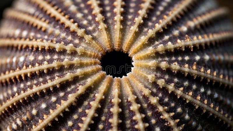 Sea Urchin Shell - Patterns in Nature Stock Illustration - Illustration ...